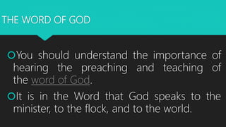 The word of god as a foundation for church growth | PPTX