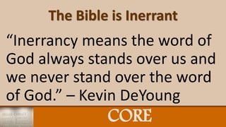 Core 1: The Word of God | PPTX