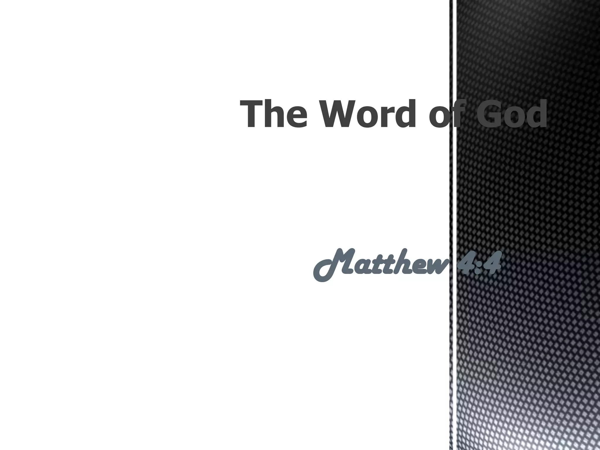 The Word Of God Ppt | PPTX