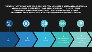 The word ‘Para’ means ‘like’ and therefore, para language is ‘like ...