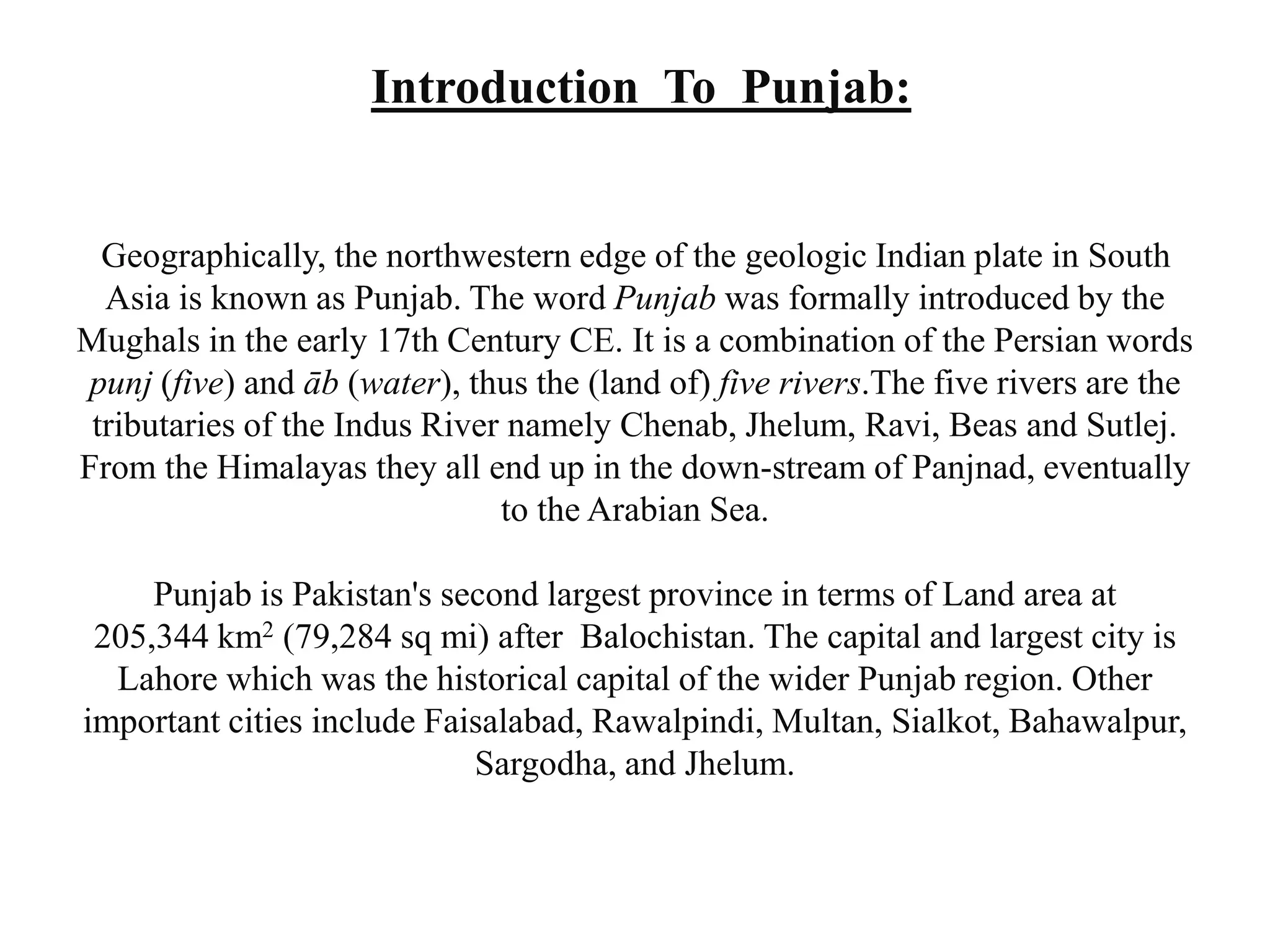History Of Punjabi Culture | PPTX