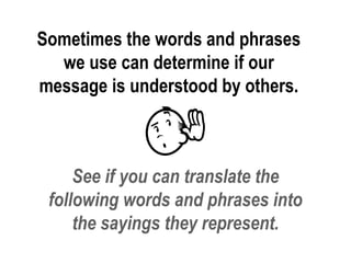 The words we choose | PPT