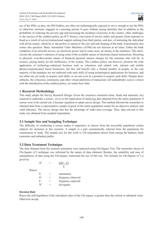 The workability of the cash less policy implementation in | PDF