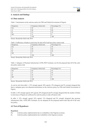 The workability of the cash less policy implementation in | PDF