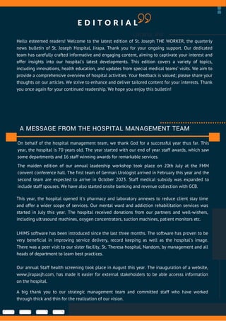 ST. JOSEPH HOSPITAL JIRAPA - THE WORKER JOURNAL | PDF