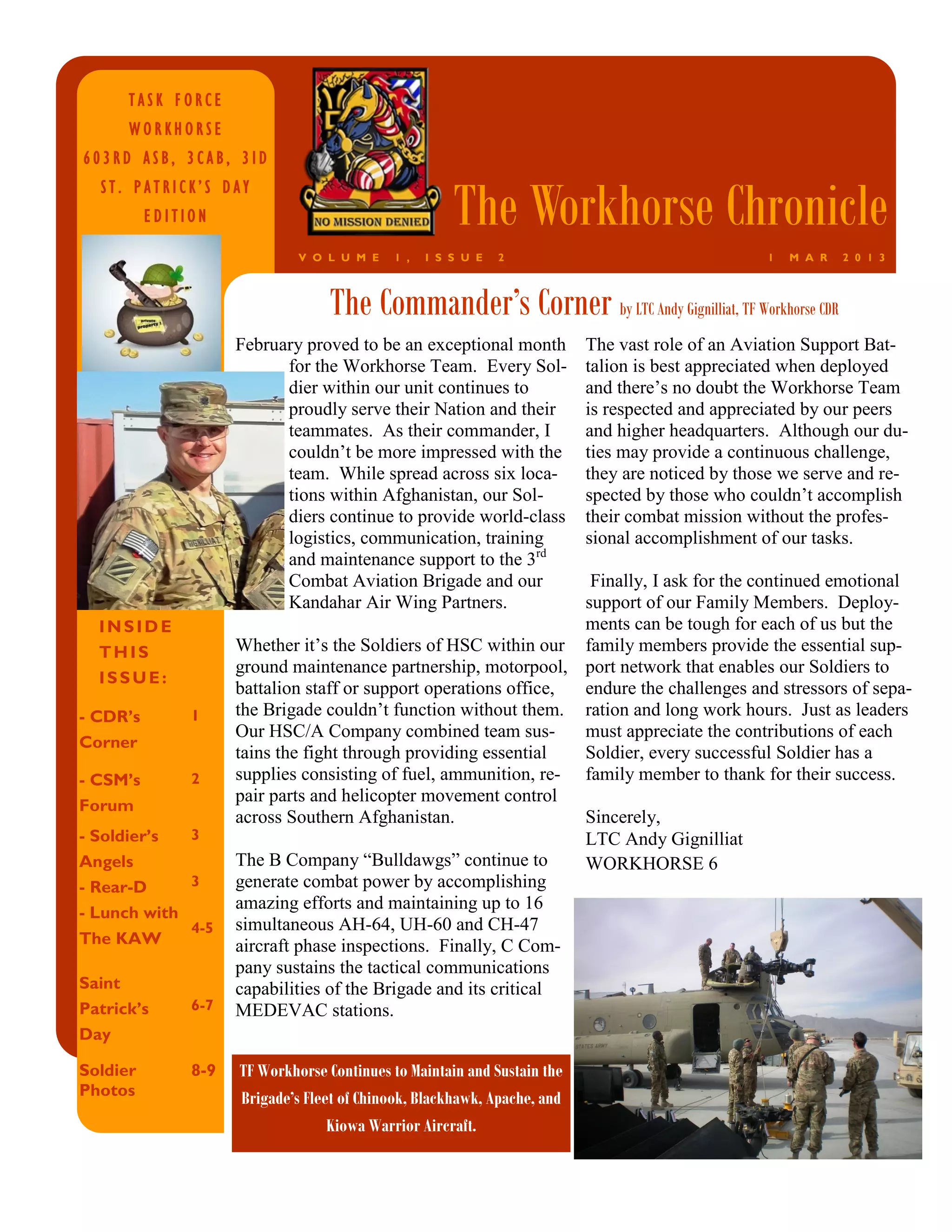 The Workhorse Chronicle, March 2013 | PDF