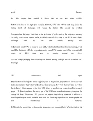 The working principle of ups | DOCX