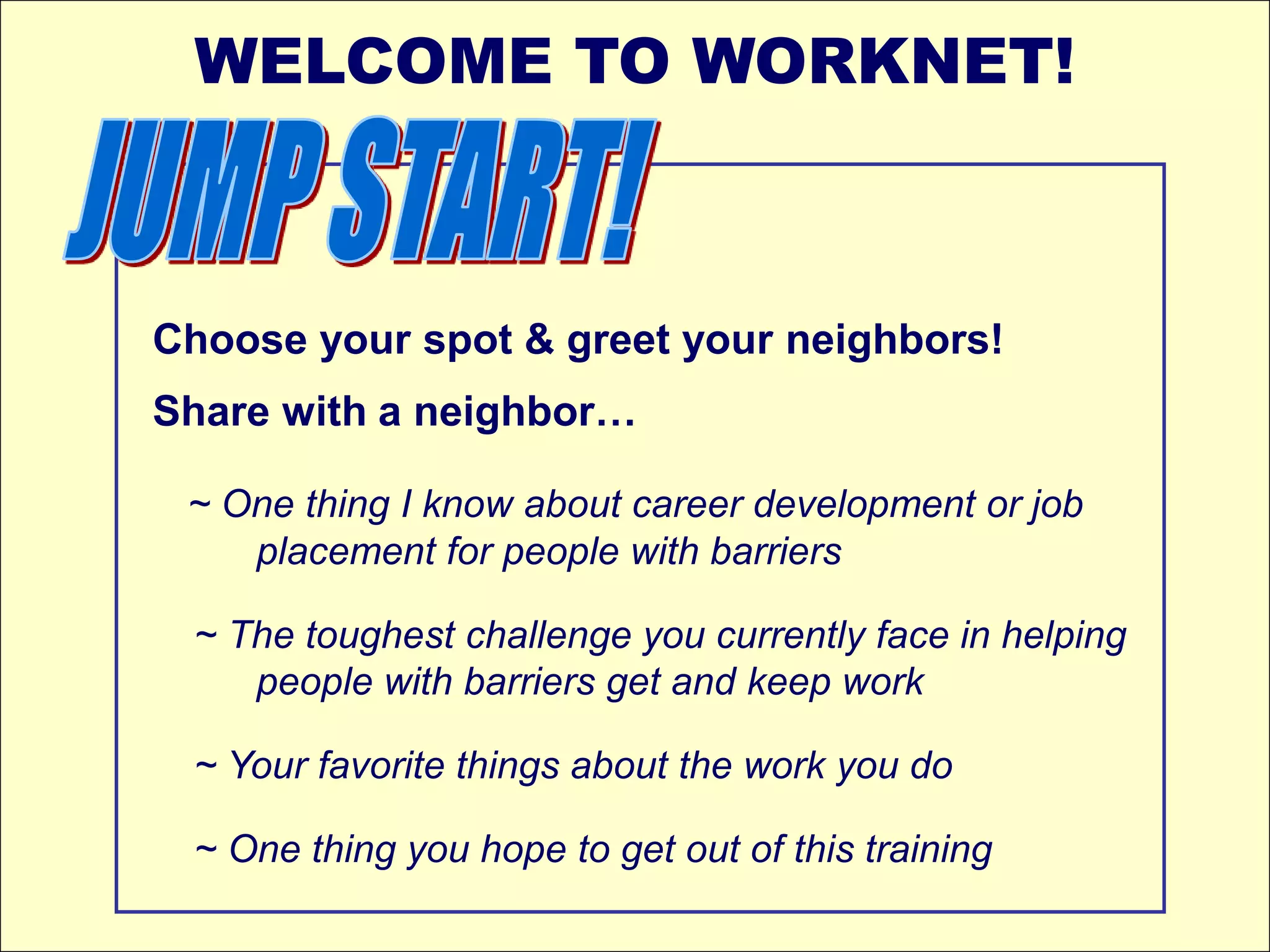 The WorkNet Model- What is it? | PPTX