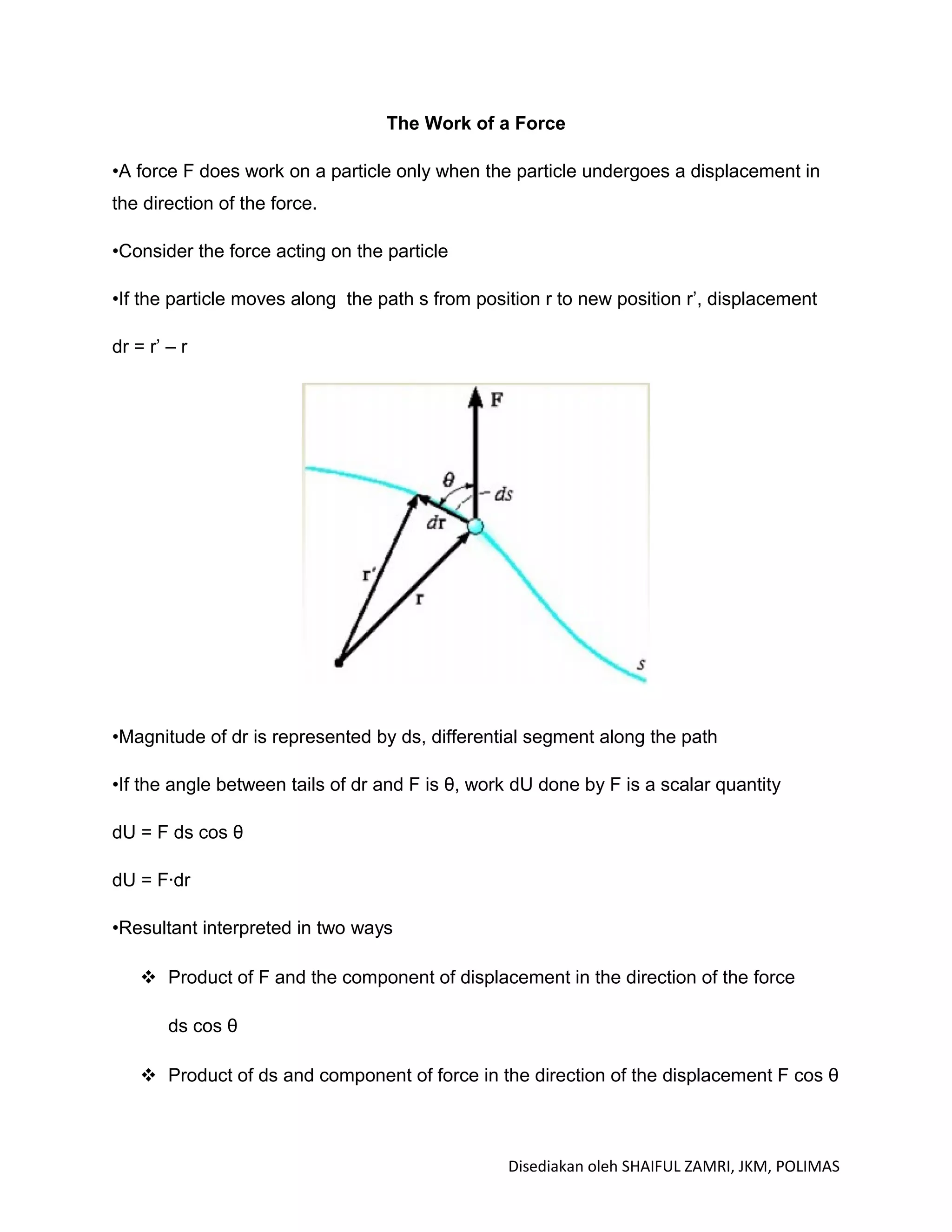 The work of a force student | DOC