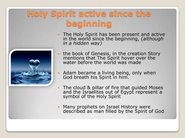 The work of holy spirit | PPTX