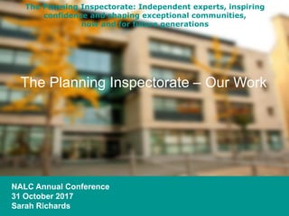 The work of the Planning Inspectorate | PPT