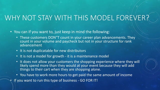 The workshop business model | PPT