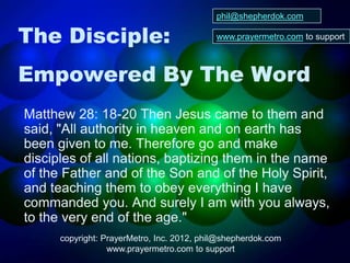 The Works of Jesus - Word Empowered Disciples | PPTX | Christianity | Religion & Spirituality