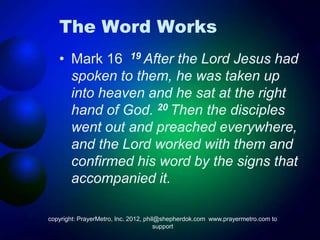 The Works of Jesus - Word Empowered Disciples | PPTX | Christianity ...