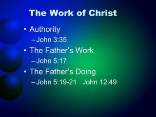 The Works of Jesus - Word Empowered Disciples | PPTX | Christianity ...