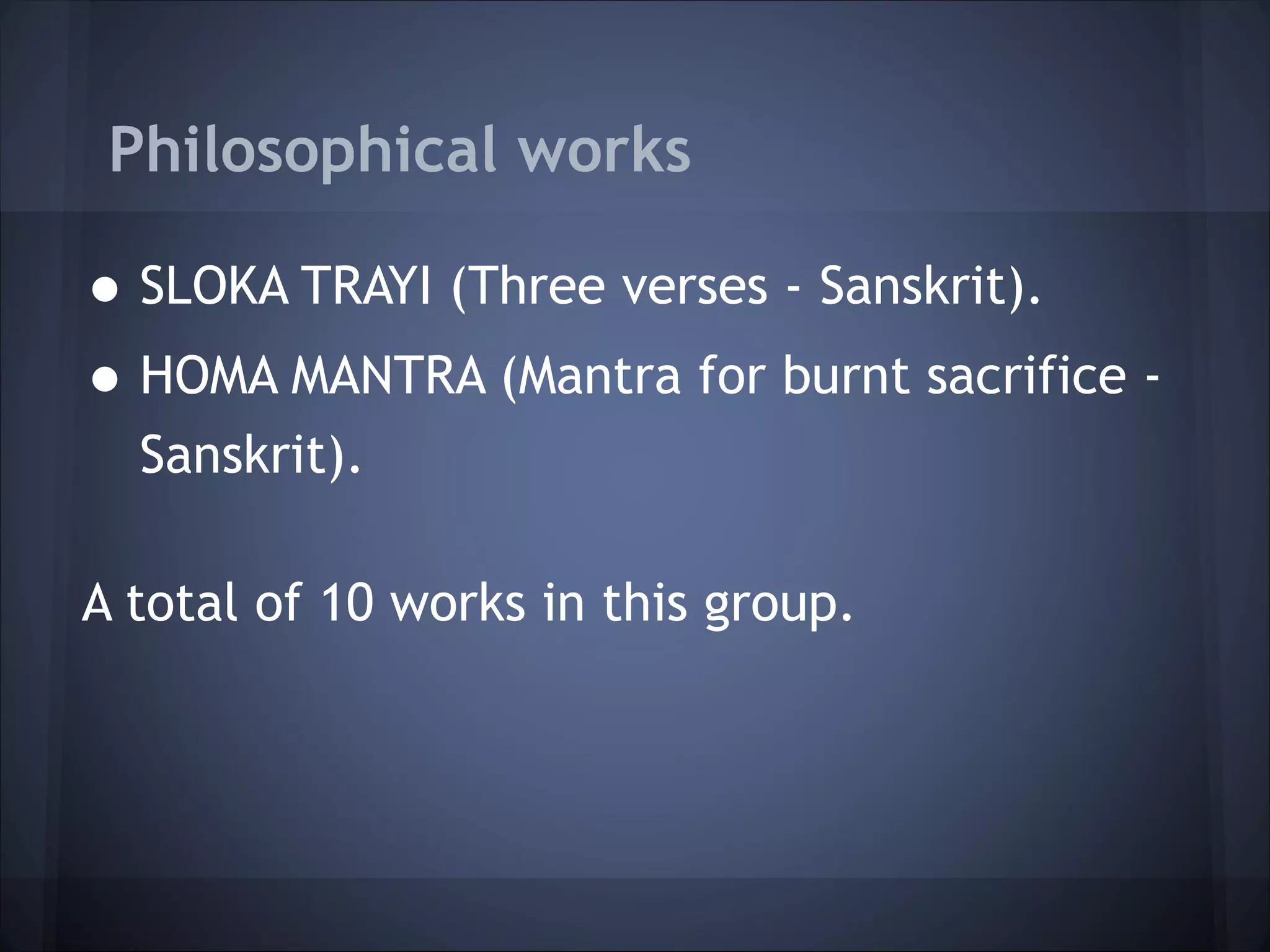 The Works of Narayana Guru | PPT