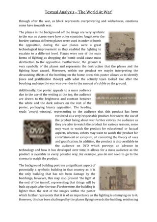 The world at war 1940s poster | DOCX