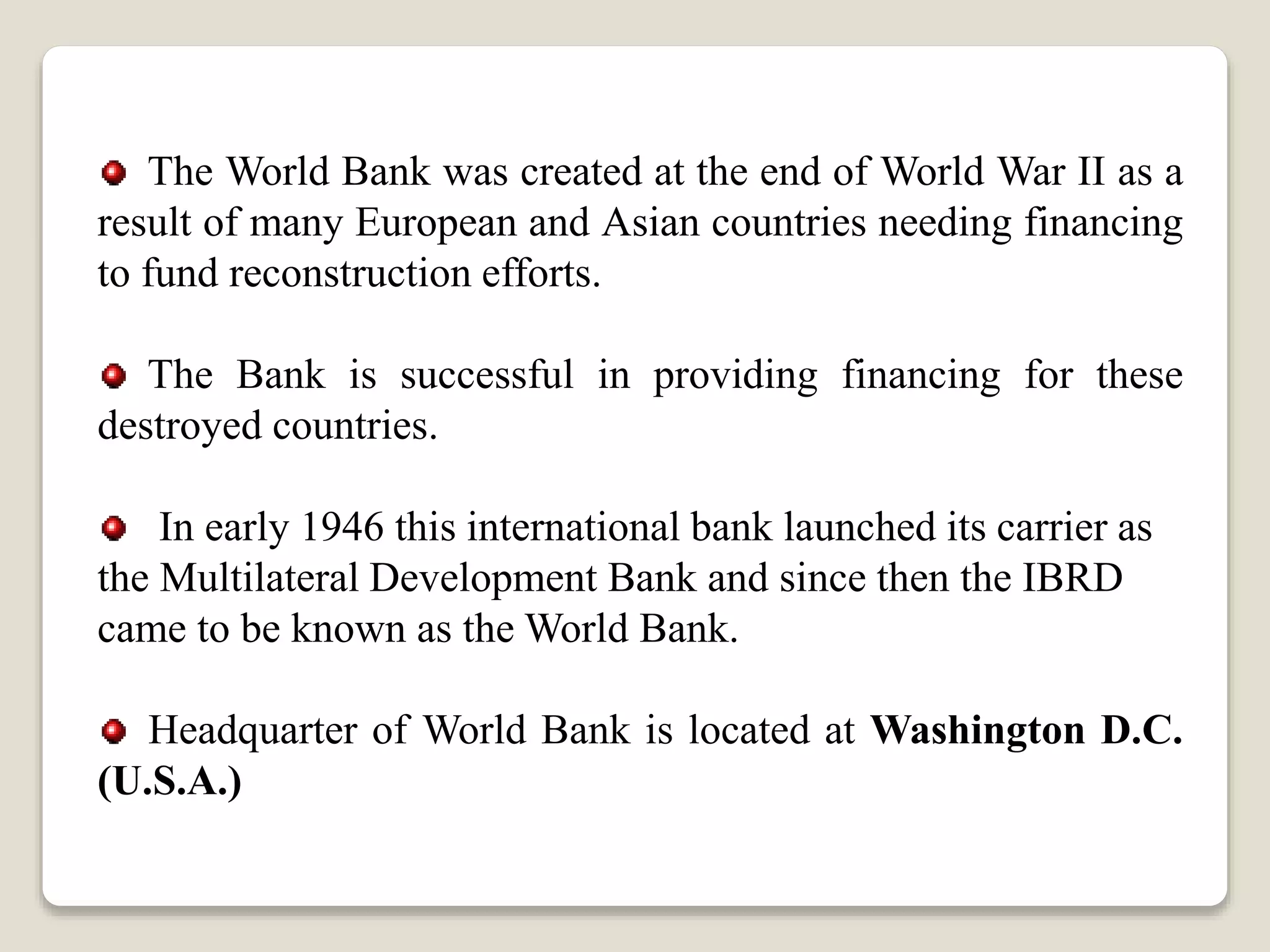 The world bank | PPTX