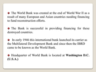The world bank | PPTX