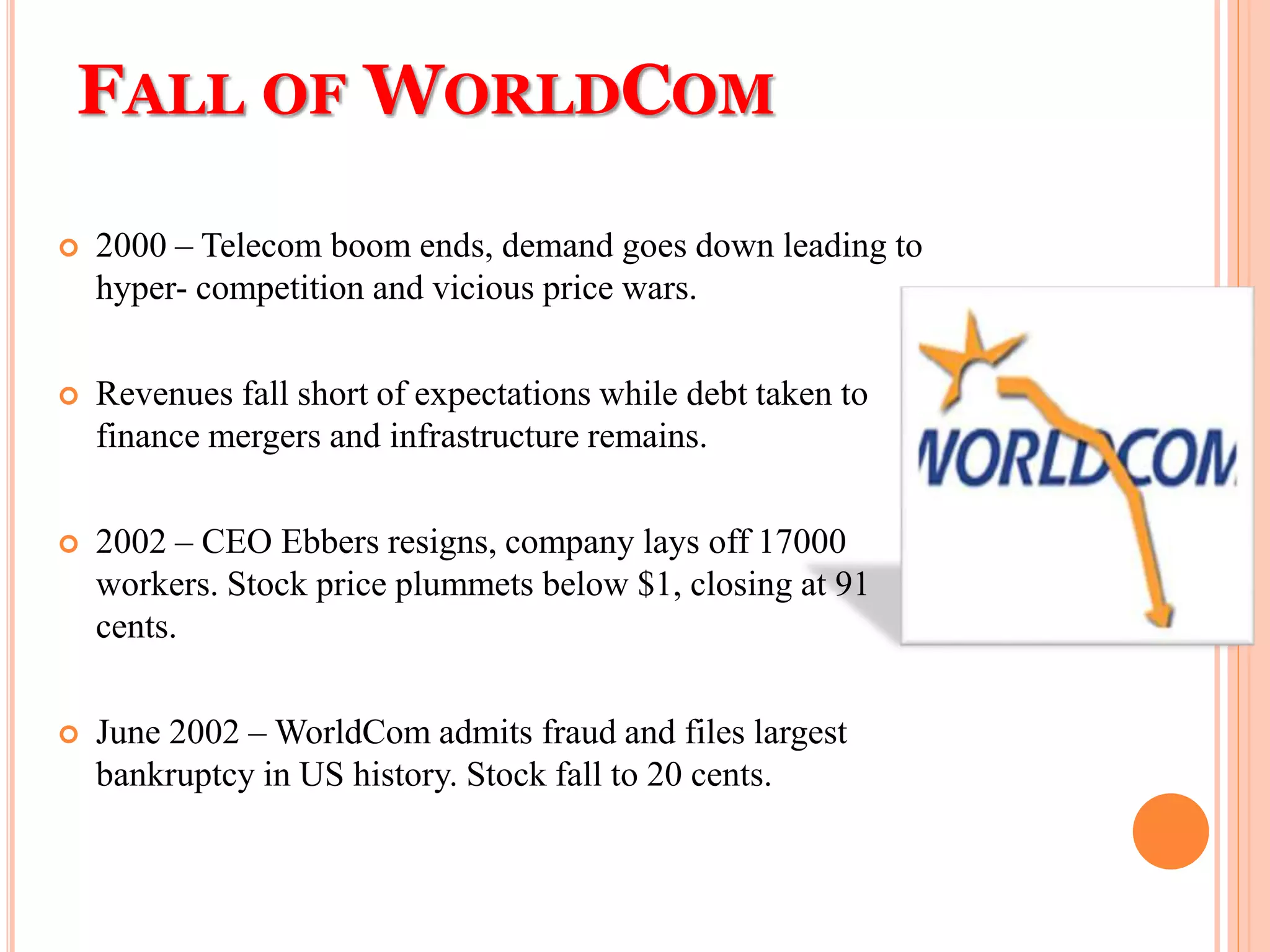 The worldcom scandal | PPTX