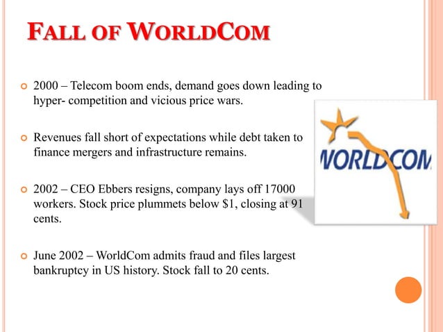 The worldcom scandal | PPTX