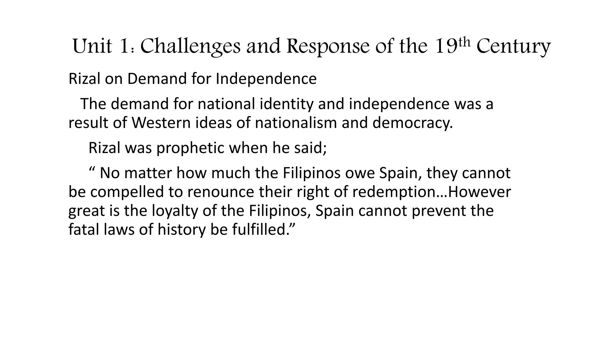 The world during rizal's time | PPTX