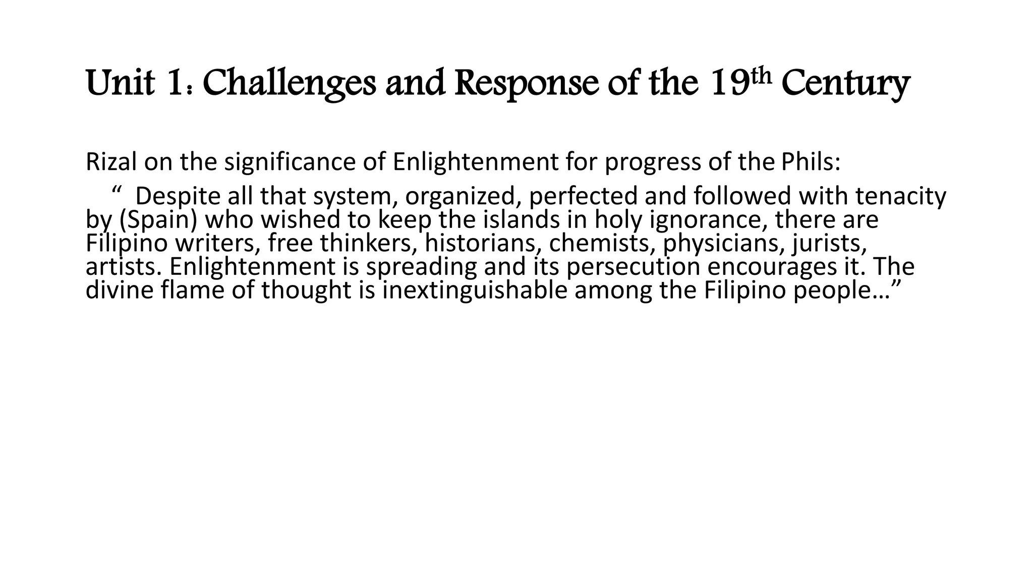 The world during rizal's time | PPTX