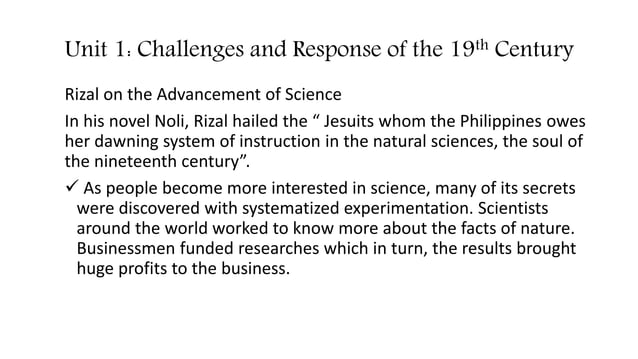 The world during rizal's time | PPTX