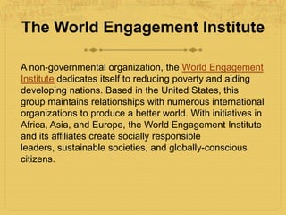 Ronald Rotunda: The world engagement institute | PPT