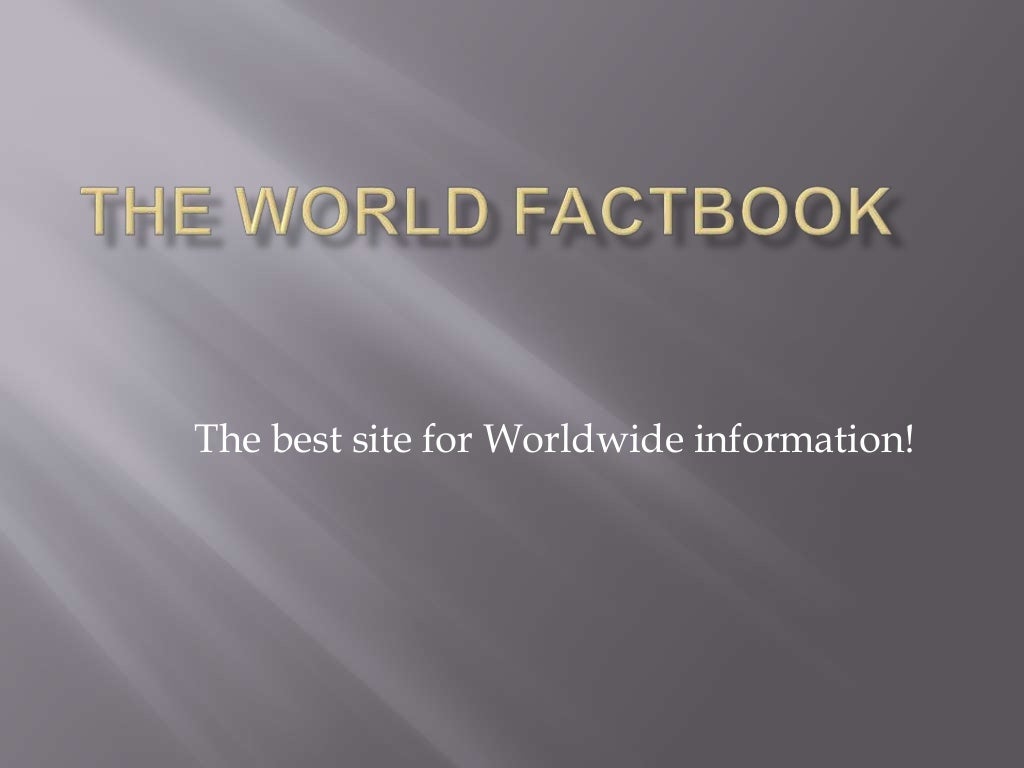 The World Factbook