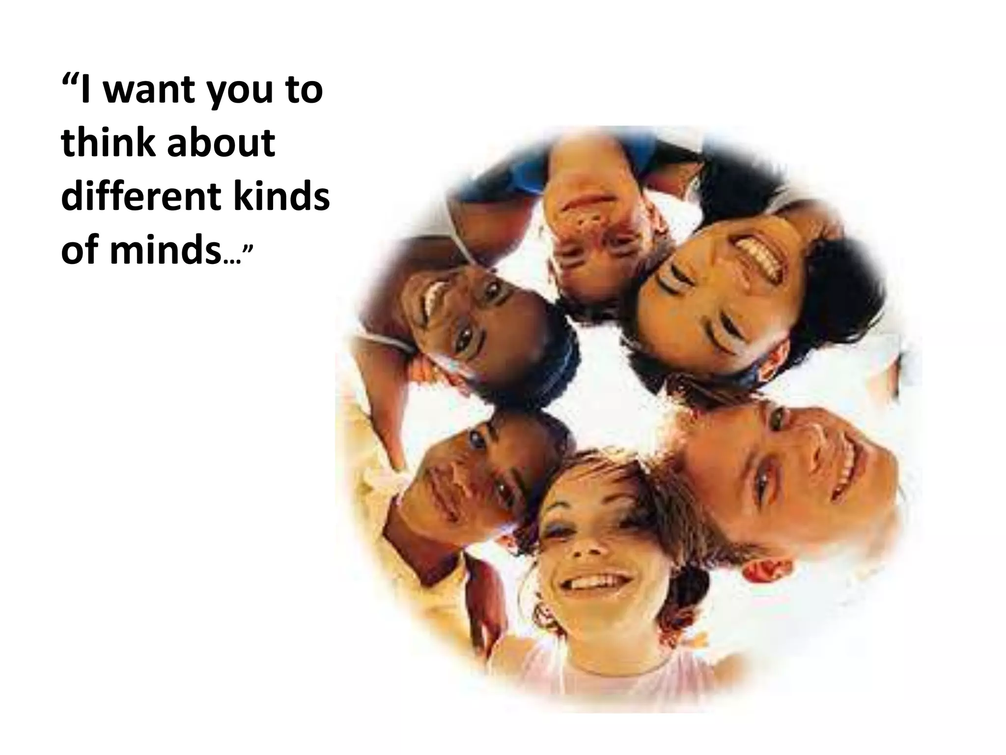 The world needs all kinds of minds | PPT