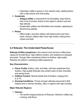 The World of Coffee : A Journey Through History, Culture, and Flavor | PDF