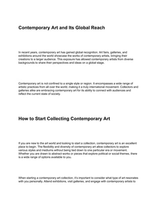 The World of Contemporary Art. .pdf | Painting | Arts and Crafts