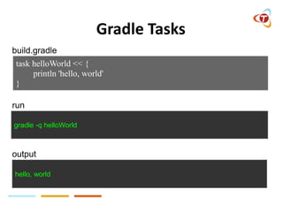 The world of gradle - an introduction for developers | PPTX