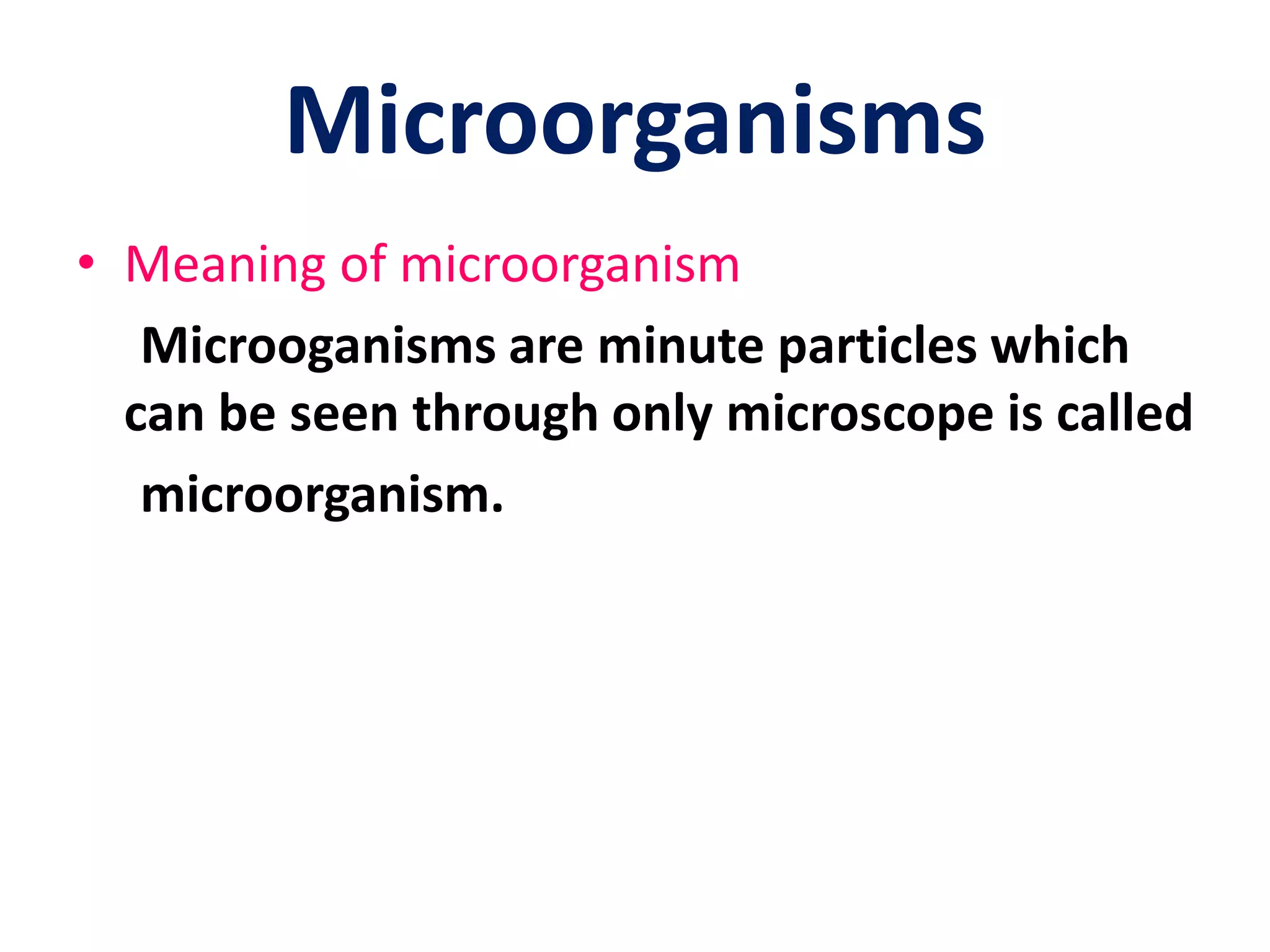 The world of microbes | PPTX