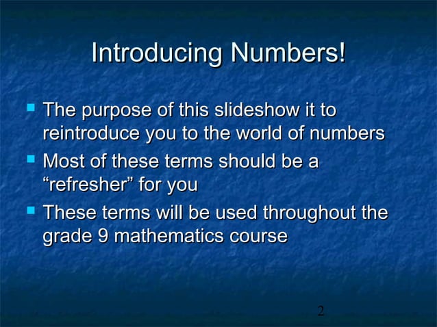 The world of numbers: Introducing Numbers | PPS | Physics | Science