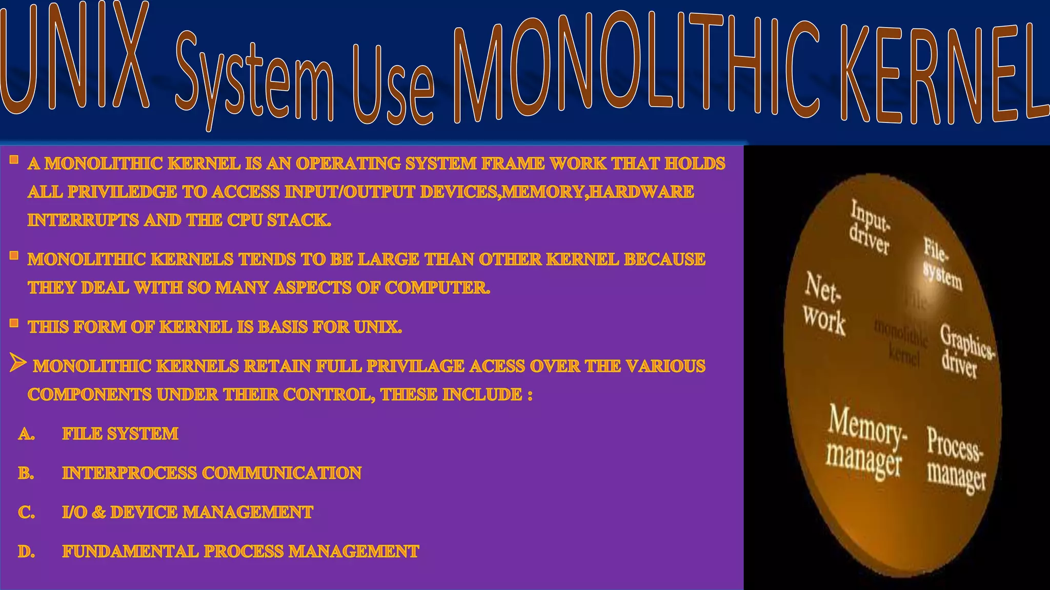 WELCOME TO THE CORE OF UNIX OPERATING SYSTEM | PPT