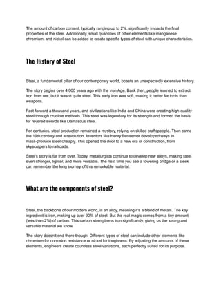 The World of Steel _ Definition, Composition, Types, Properties ...