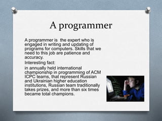 The world of work in Russia | PPTX | Job Search | Careers