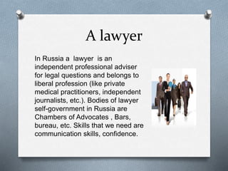 The world of work in Russia | PPTX