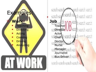 The world of work | PPT