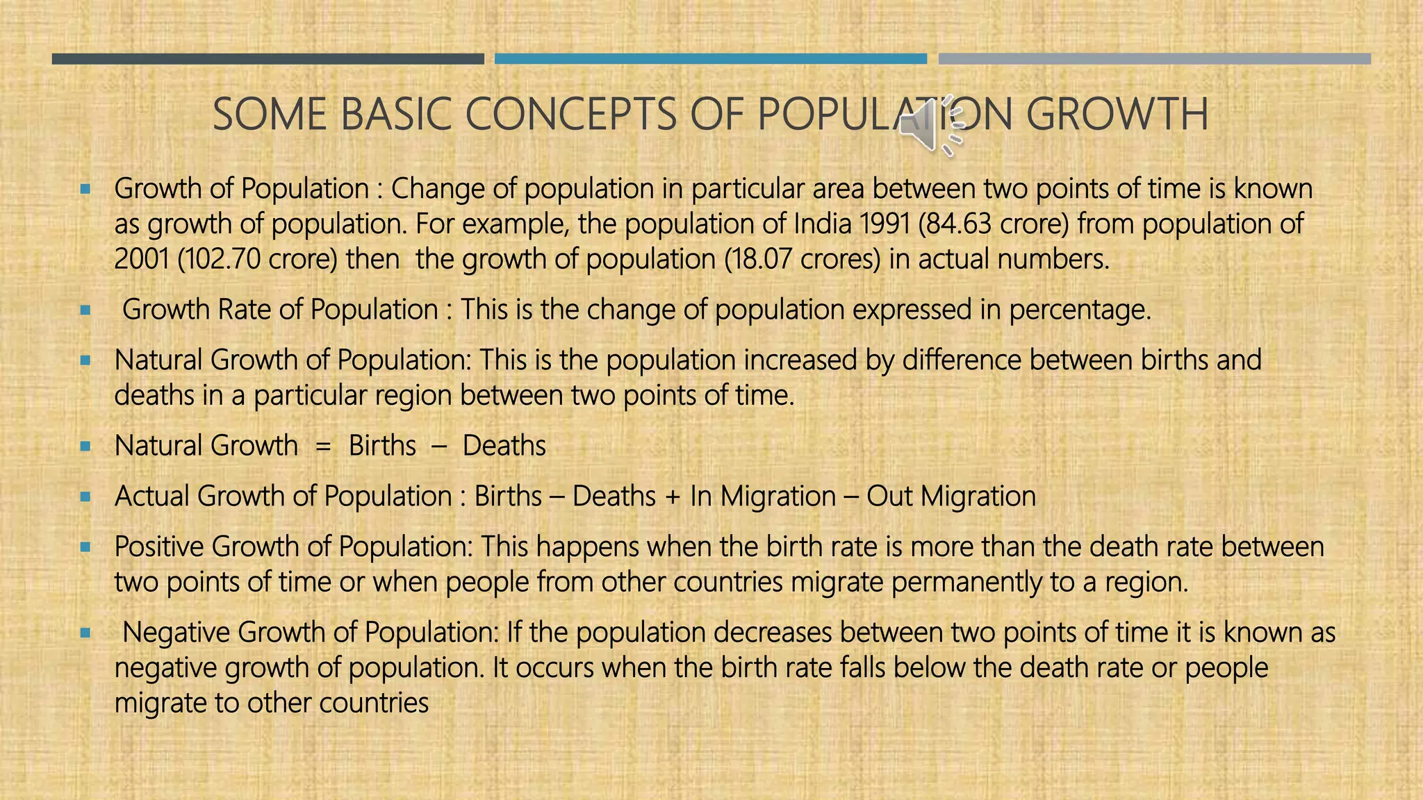 The world population distribution, density and growth | PPTX