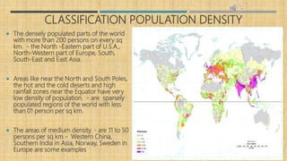 The world population distribution, density and growth | PPTX