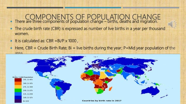 The world population distribution, density and growth | PPTX
