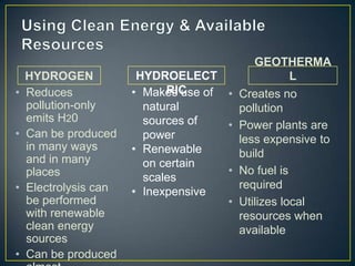 The World’S Clean Energy Aficionados | PPTX