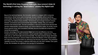 The World’s First Solar-Powered Gate Lock: How Lenovo’s Solar AI ...