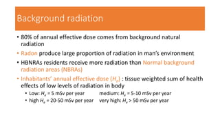 The world’s high background natural radiation areas | PPT