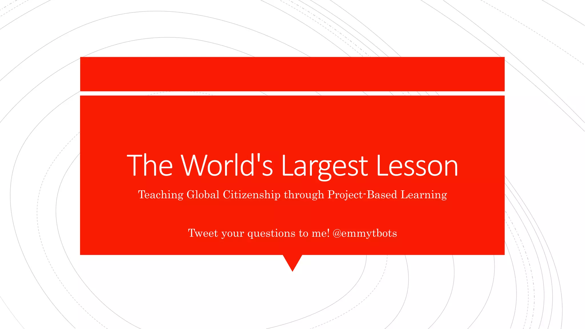 The World's Largest Lesson: Teaching Global Citizenship through Project ...