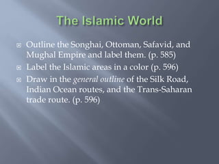 The worlds of the 15th century map activity | PPTX