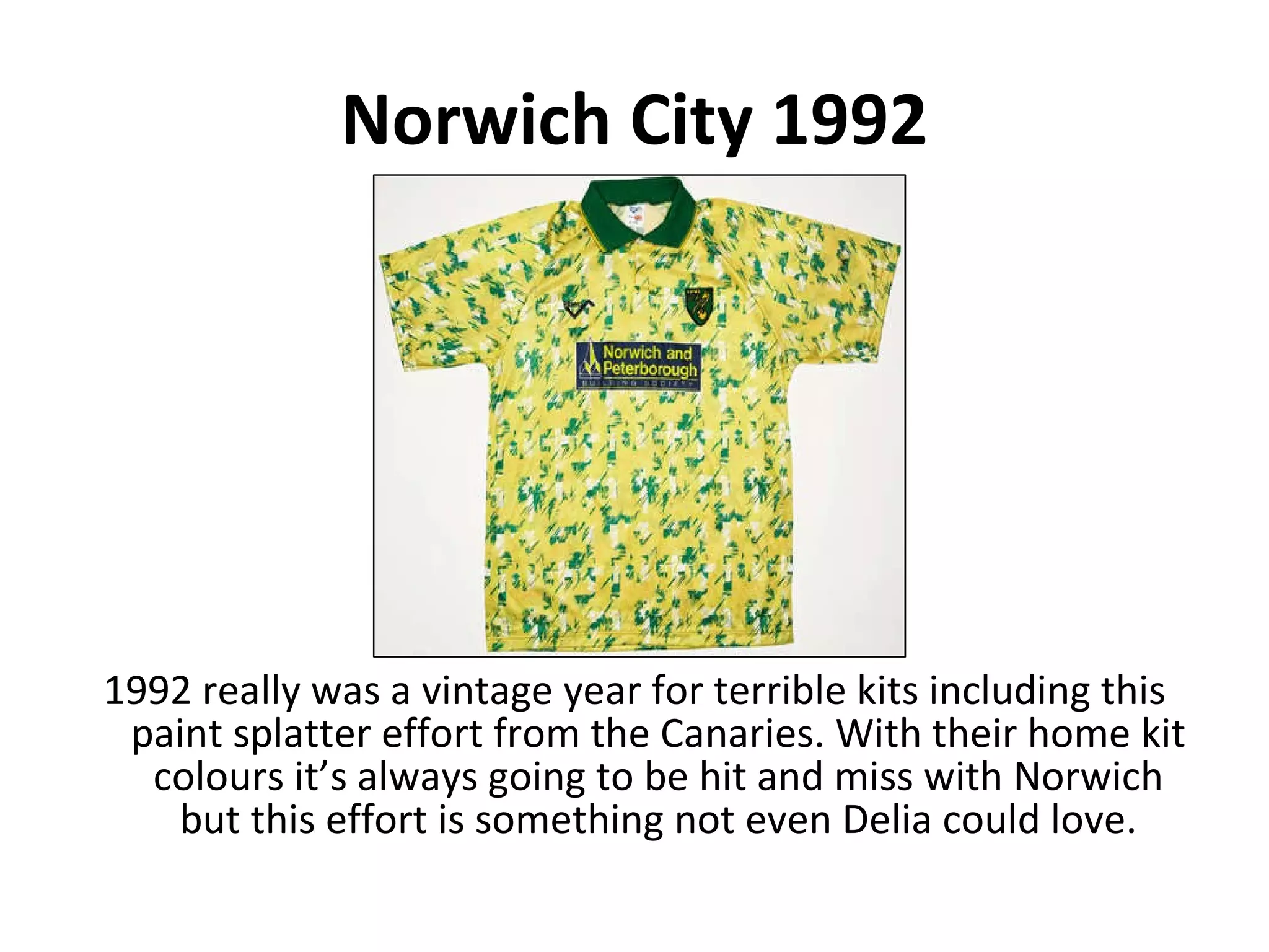 The World’s Worst Football Kits | PPT